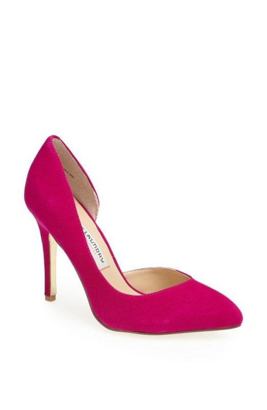 Hot Pink Pumps For The Big Walk Down The Aisle | | TopWeddingSites.com