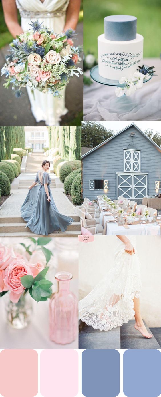 Pantone Colors of the Year: Rose Quartz & Serenity Wedding Inspiration ...