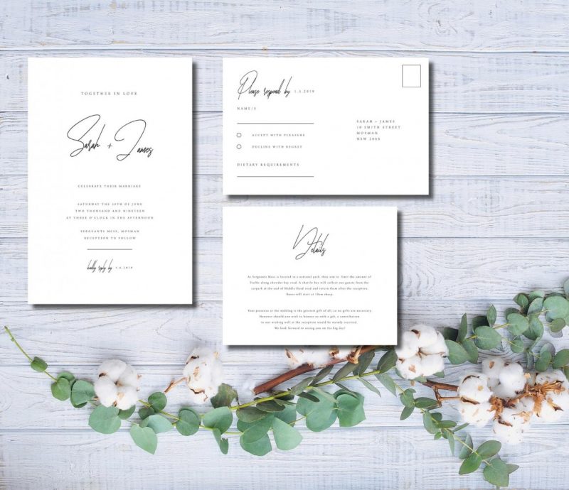 14 Modern Wedding Invitation Templates From Etsy Sellers