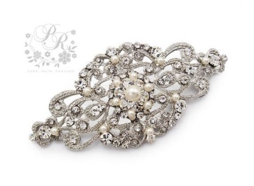 Handmade Bridal Brooches on Etsy We Think You'll Love